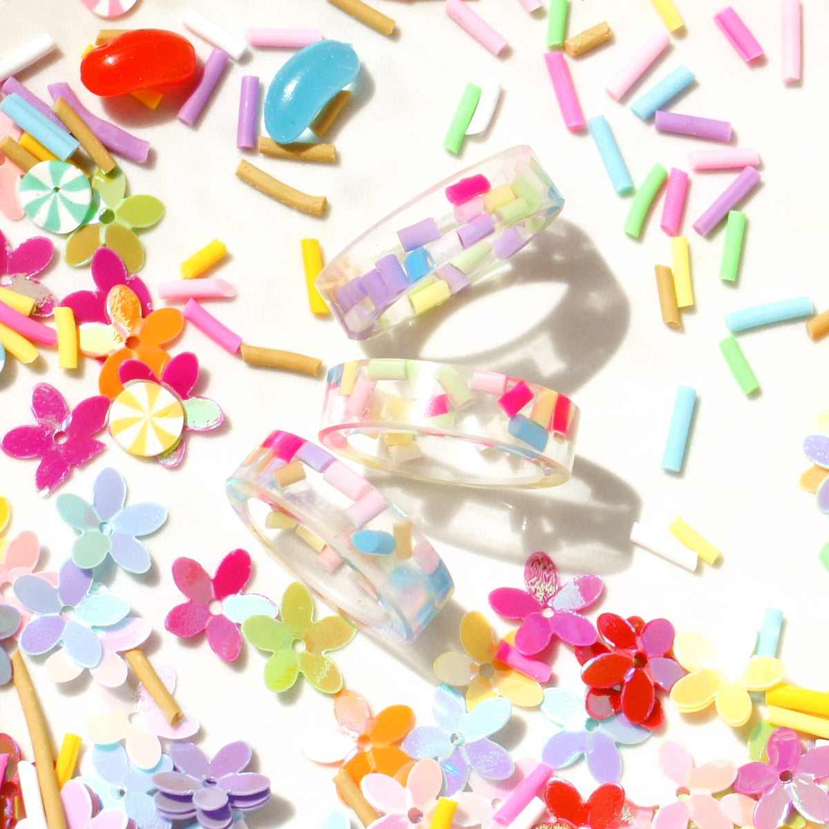 Sugar Sweet Sprinkle Stack Ring – I'MMANY London